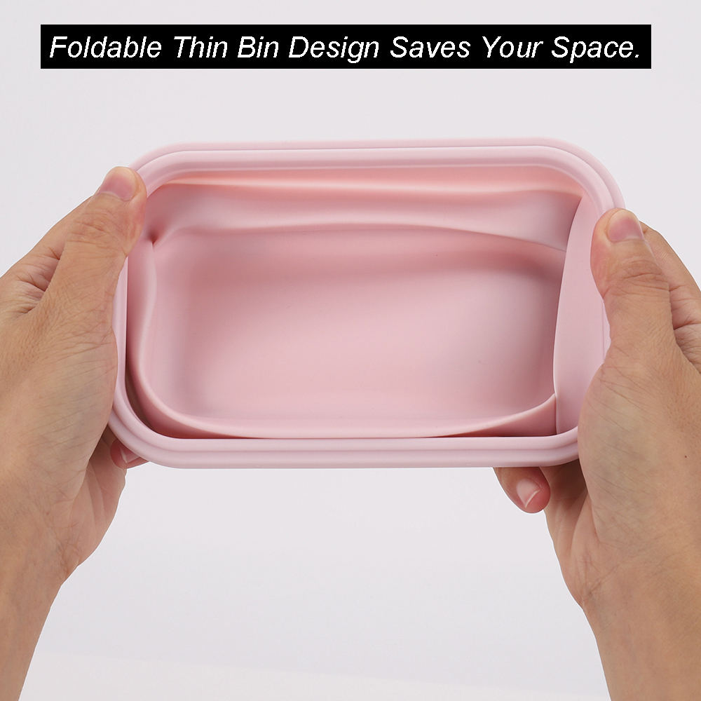 Custom Collapsible Silicone Lunch Box for Kids