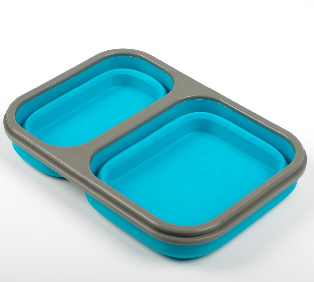 Eco-friendly Collapsible Silicone Tiffin Lunch Box