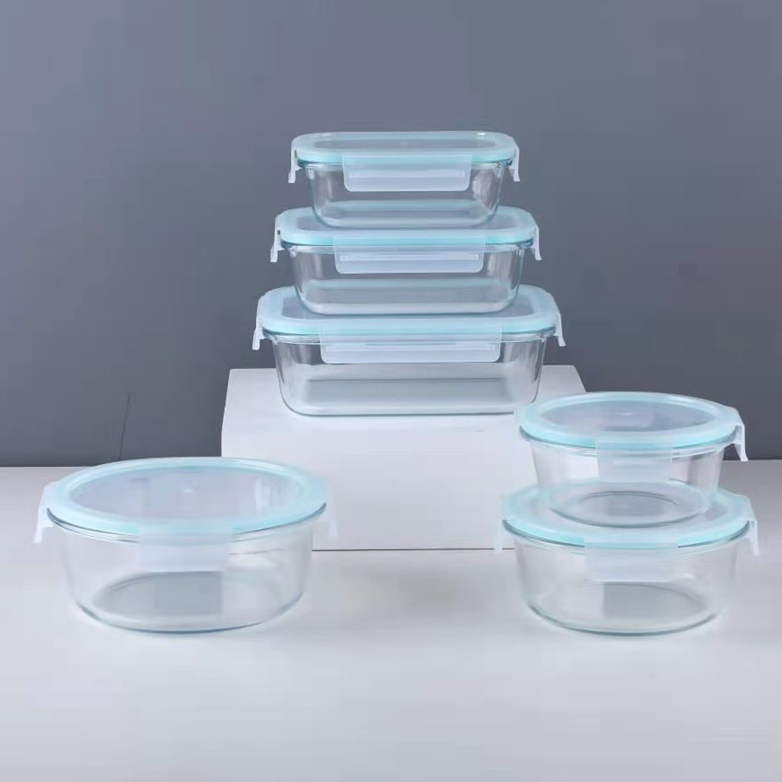 Heat-resistant glass crisper bowllunch box