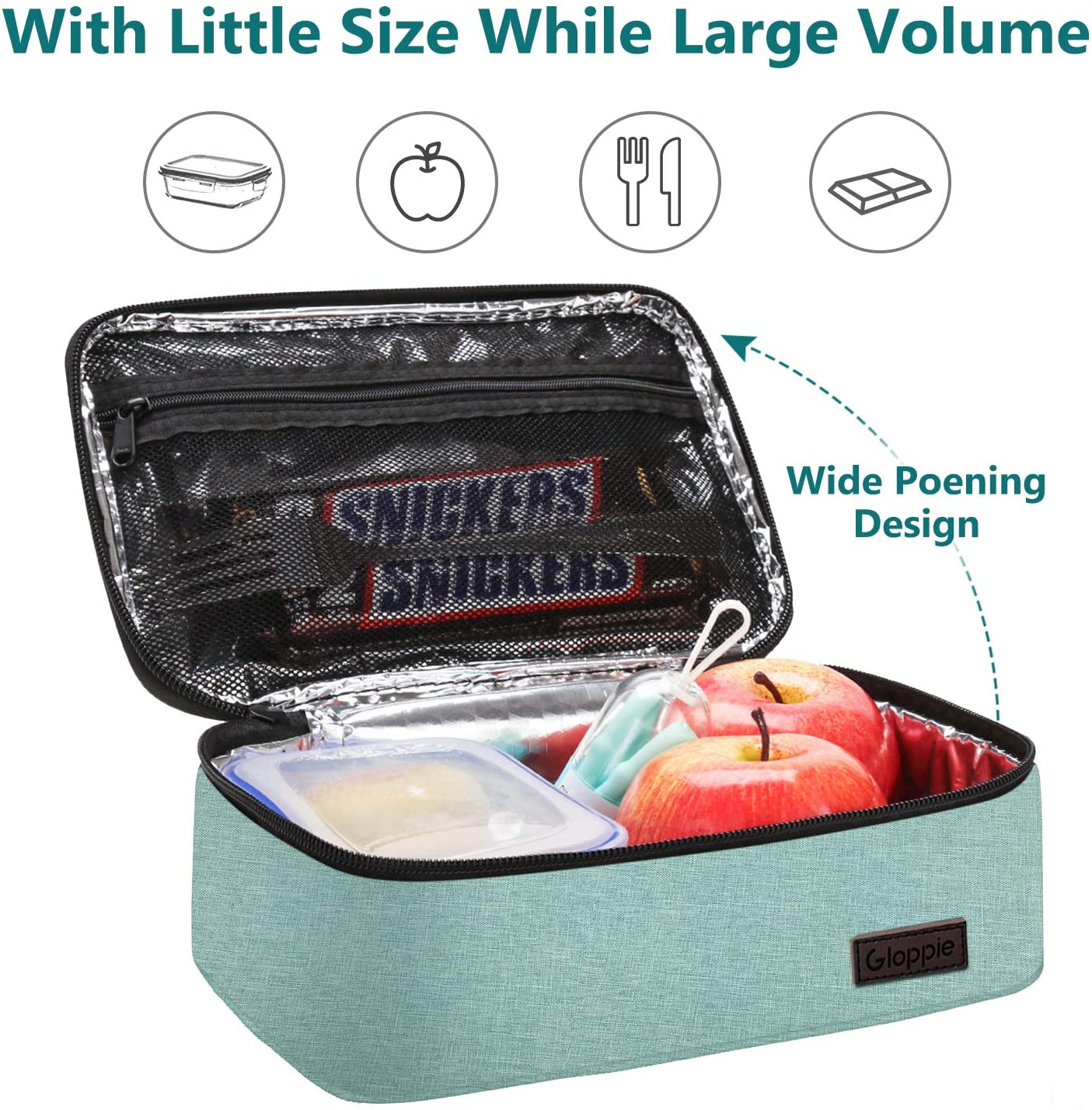 Reusable Sandwich Containers Snack Insulated Lunchbag